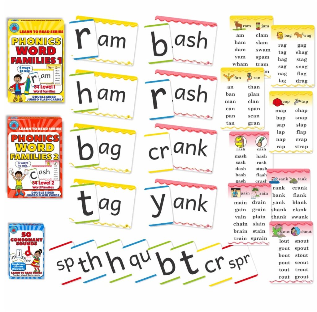 Phonics words families, 68 word families, 50 consonant sounds ...